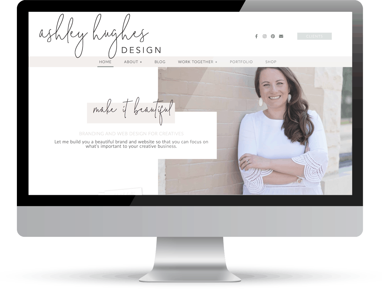 Website Preview - Ashley Hughes Design
