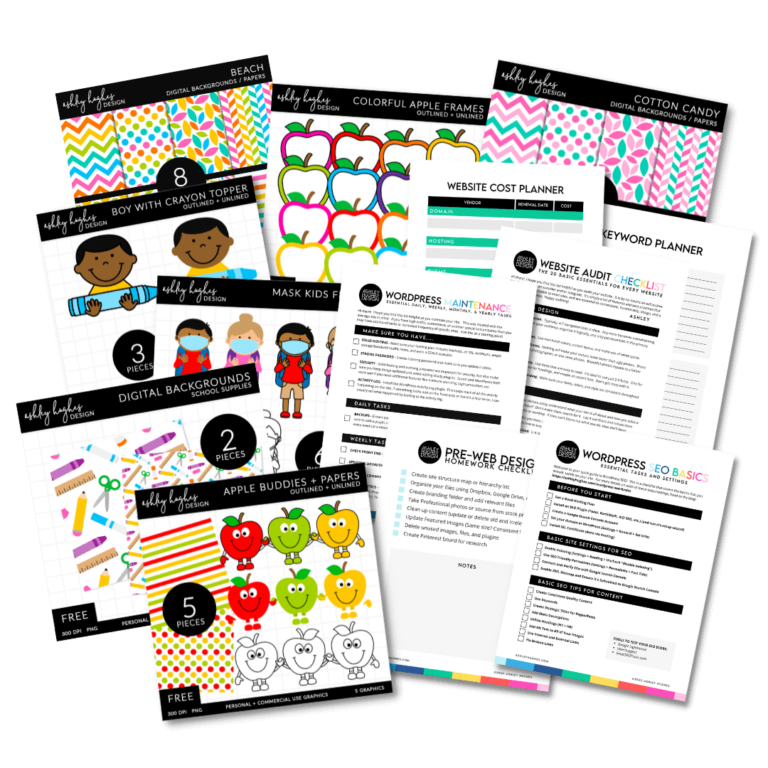 Ashley Hughes | WordPress Design, Branding, & Clipart for Creatives